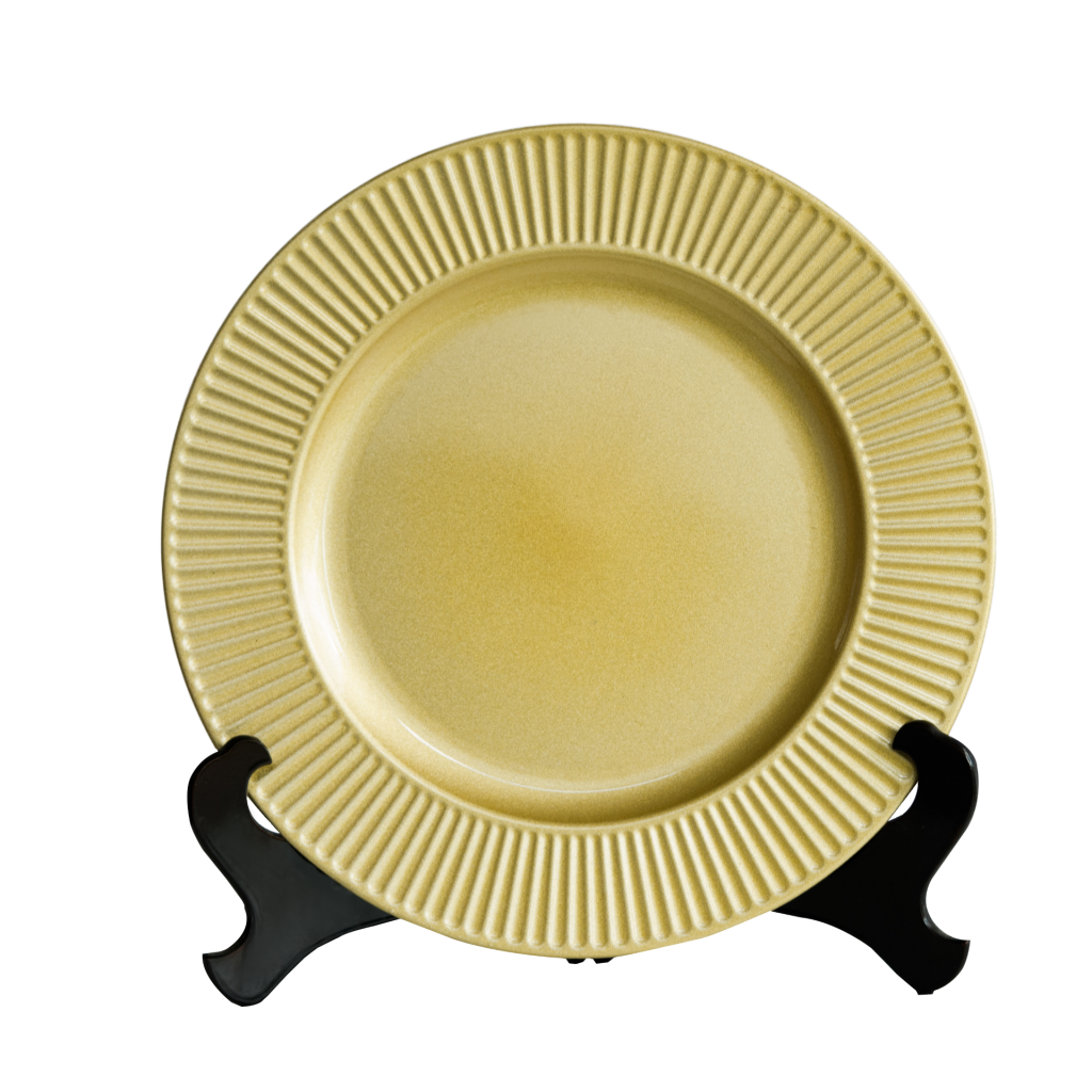 Plato Base Melamina Dorado - Blue Eventos RD